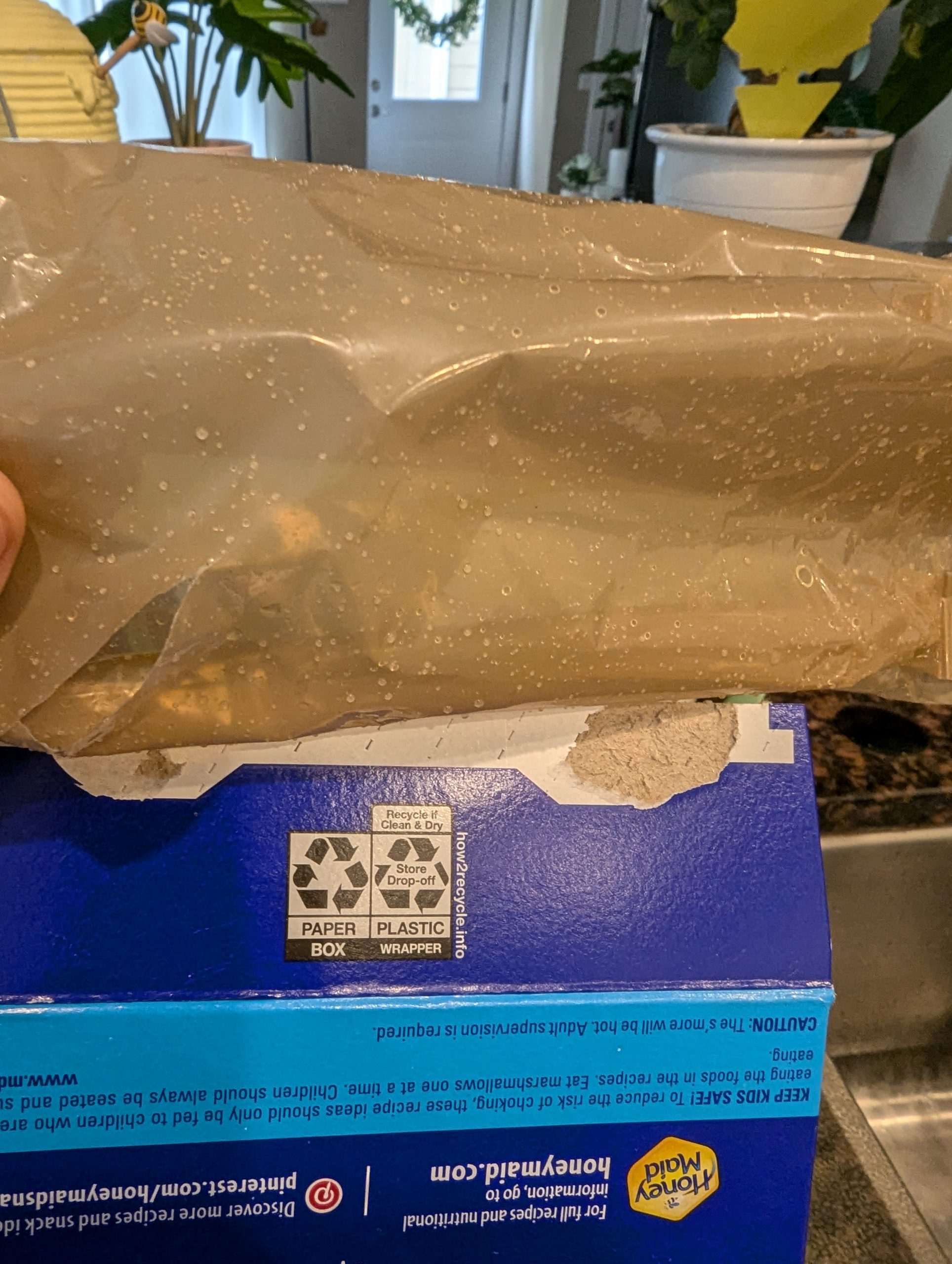 Recycle Graham Cracker Wrappers - a little more green